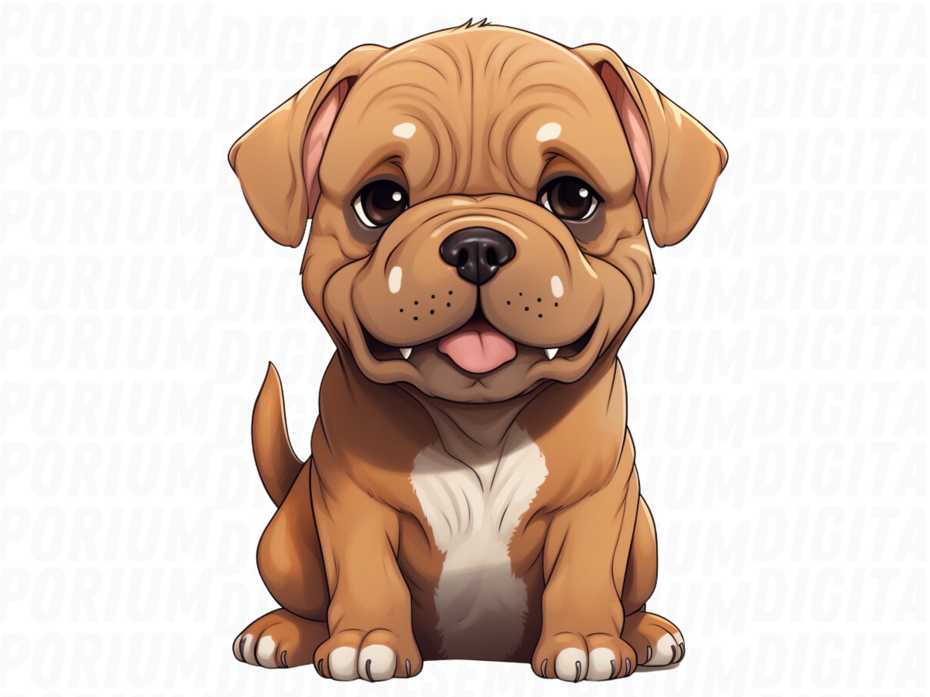 Cute Brown Puppy Dog Emote Twitch & Discord | Channel Point, Streamer ...