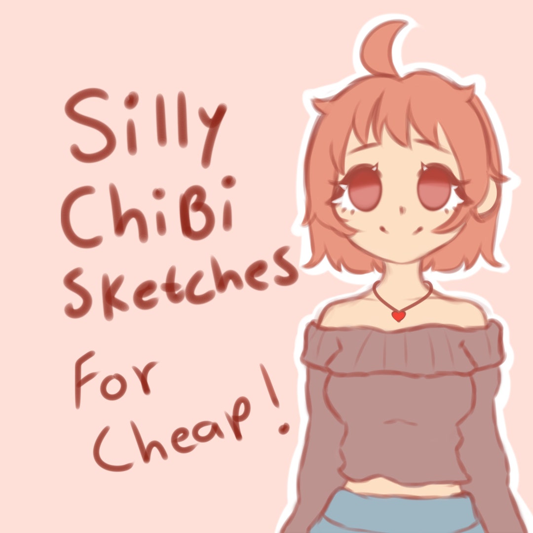 Silly Chibi Sketches for a CHEAP Price Commissions. Valentine's Gift - Etsy