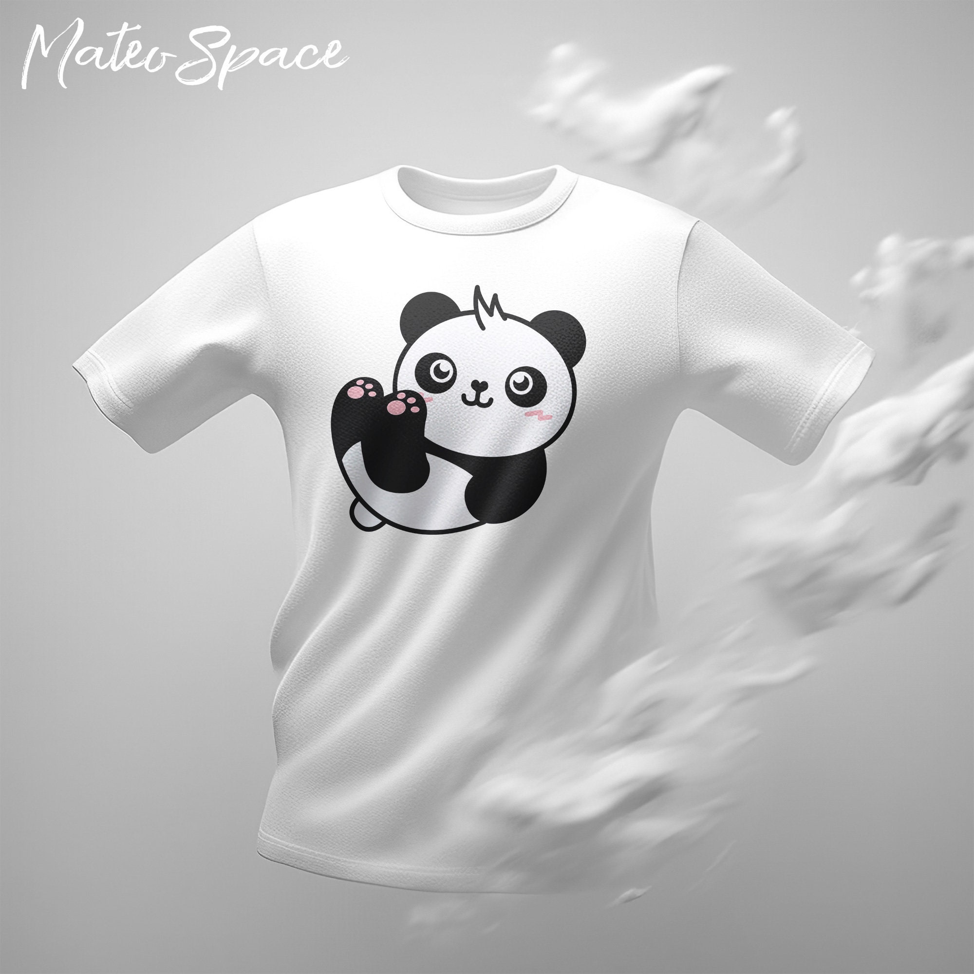 Cute Baby Panda Clipart Panda Bear Kawaii Pandas Funny Animal Digital ...