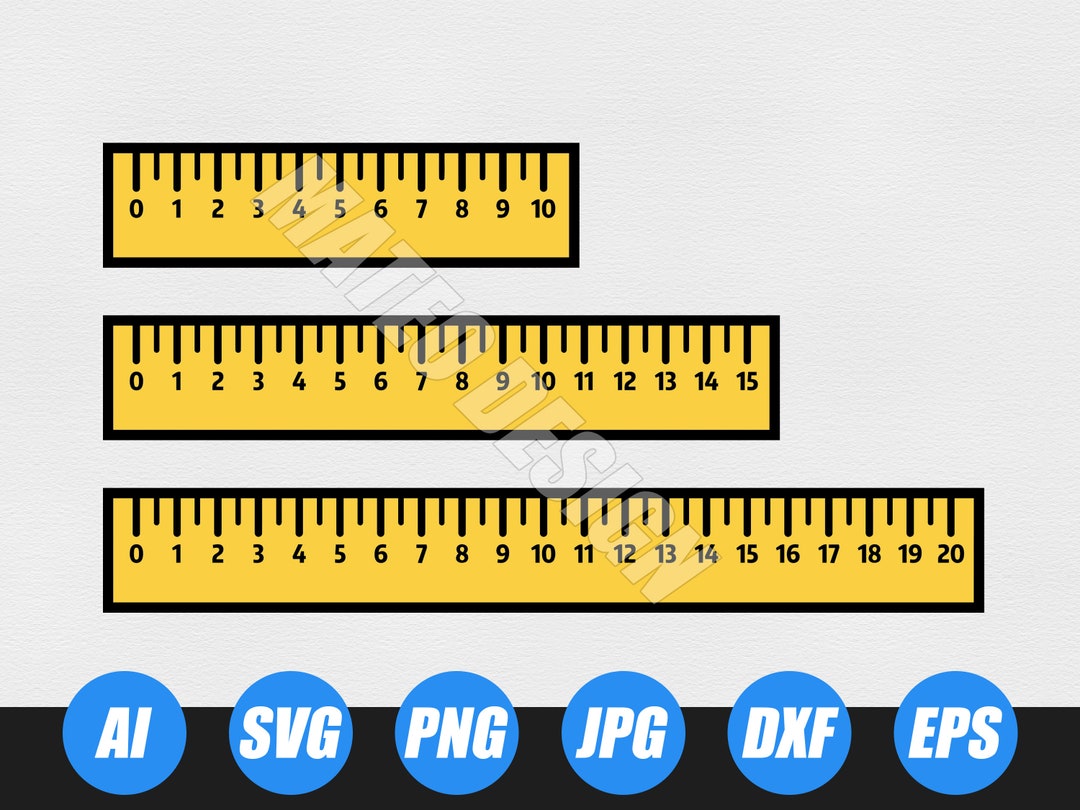 School Ruler Clip Art Ruler SVG Files School Ruler Cut FilesI Back to ...