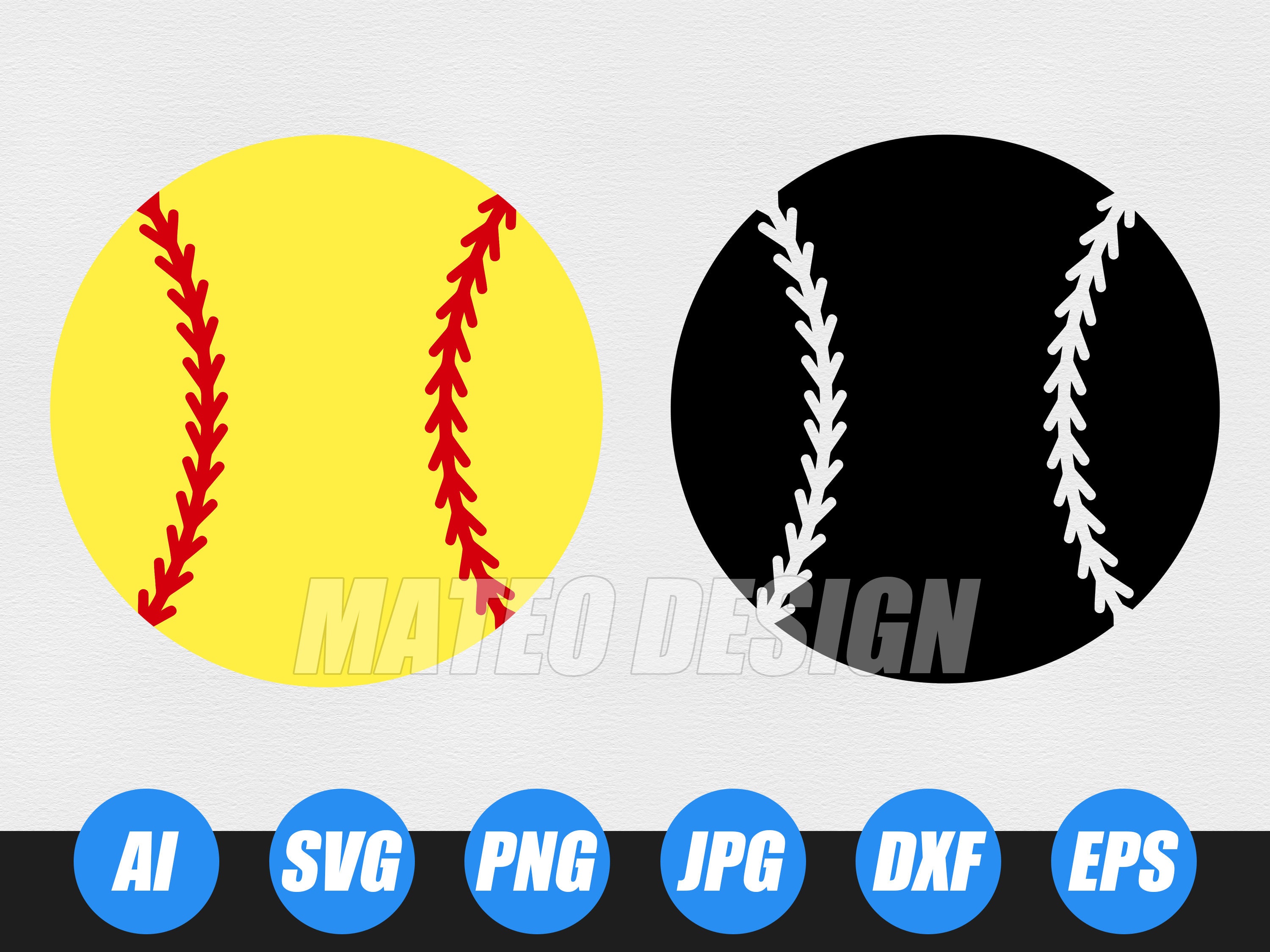 Softball SVG Files Sports Mom Cut Files Baseball SVG Baseball Cut File ...
