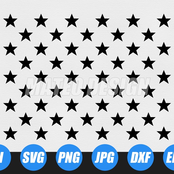 50 Stars Clipart - Etsy