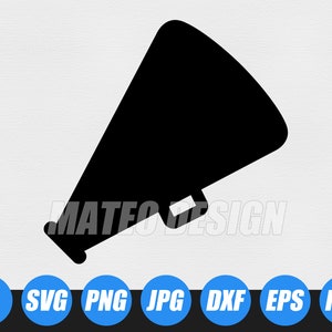 Megaphone SVG Files Cheer Clip Art Vector Files Megaphone Clip Art ...