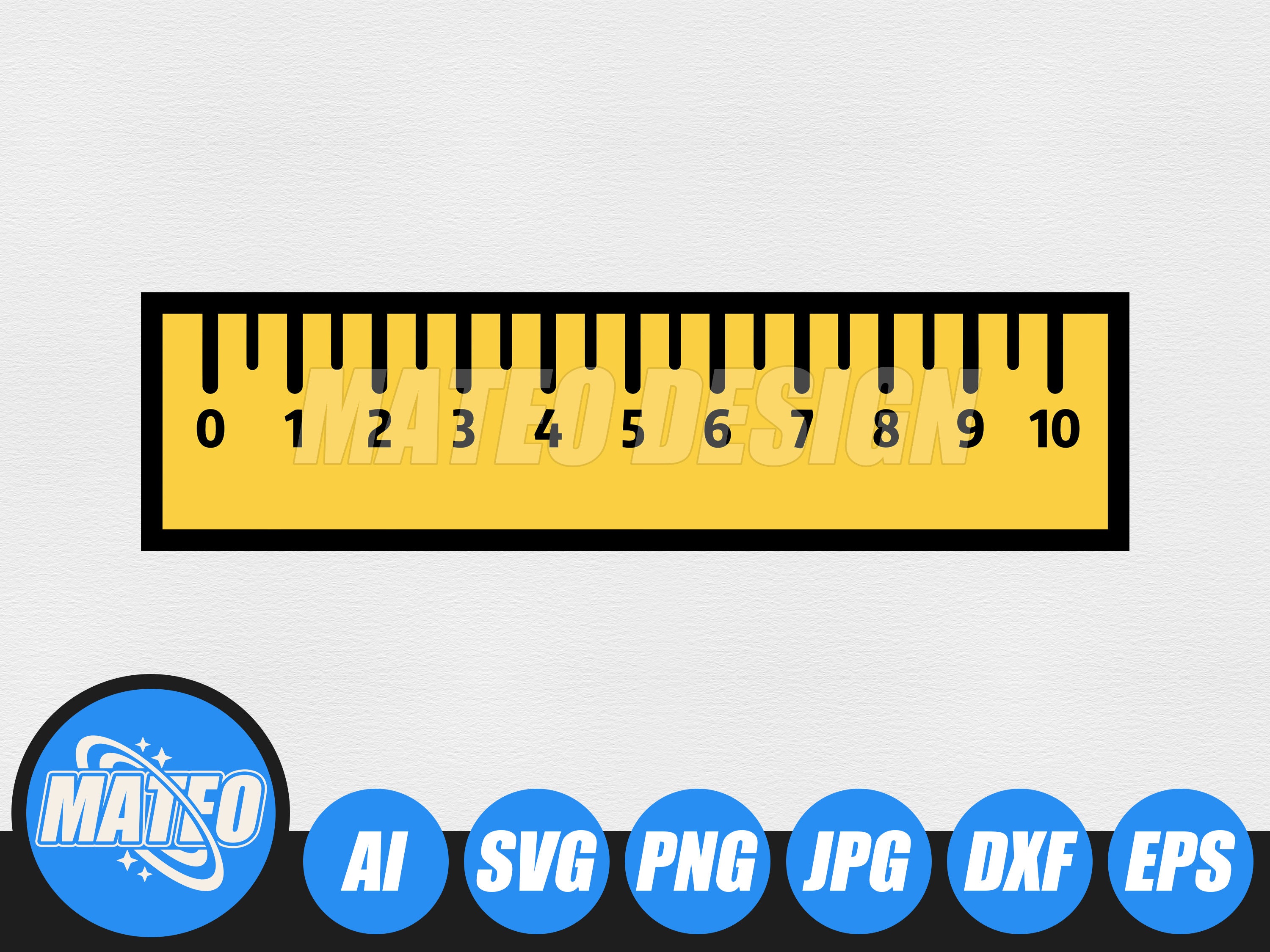 School Ruler Clip Art Ruler SVG Files School Ruler Cut - Etsy