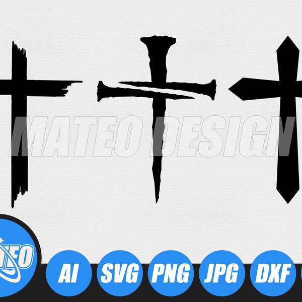 Christian Cross Cut Files | Christian Cross Outline Svg Files - Etsy
