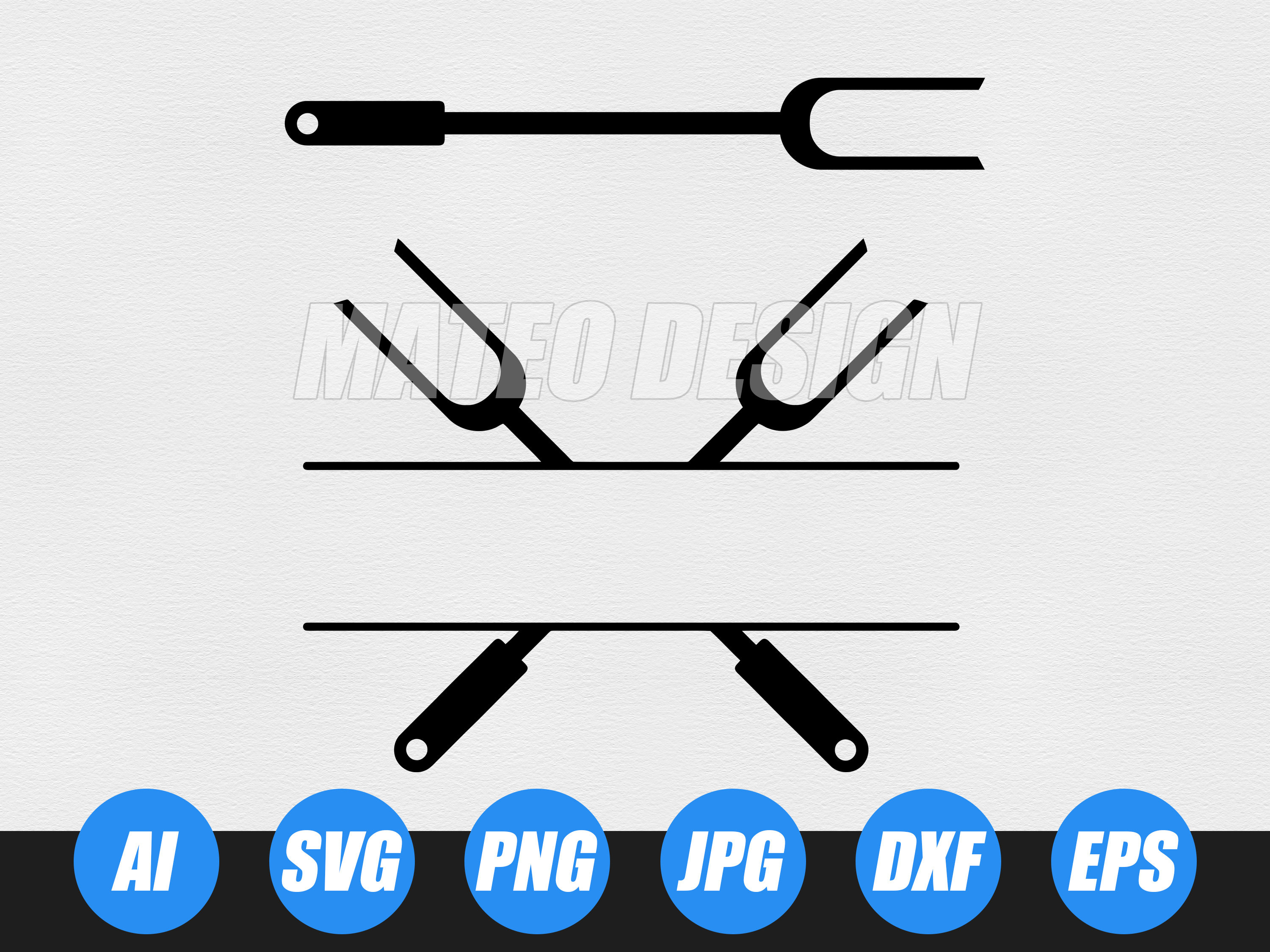 BBQ Grill Fork SVG Files | Barbeque Clip Art Vector Files | Grilling ...