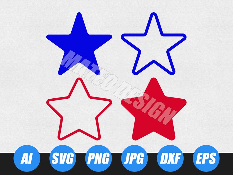 Rounded Star Svg for Cricut, Commercial Use Cut File, Rounded Star Png ...