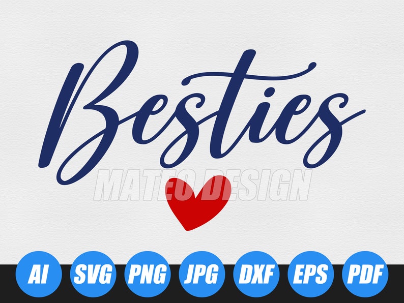 Besties Svg, Best Friends Svg, Besties Cut File, Best Friends Cut File ...