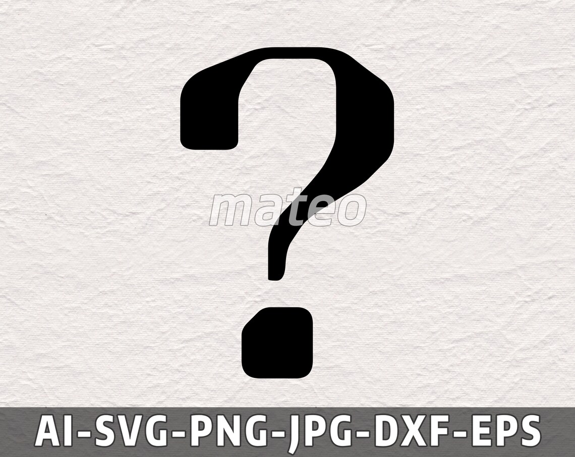 Question Mark SVG L Question Mark SVG Files L Question Mark Silhouette ...