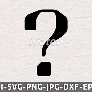 Question Mark SVG L Question Mark SVG Files L Question Mark Silhouette ...