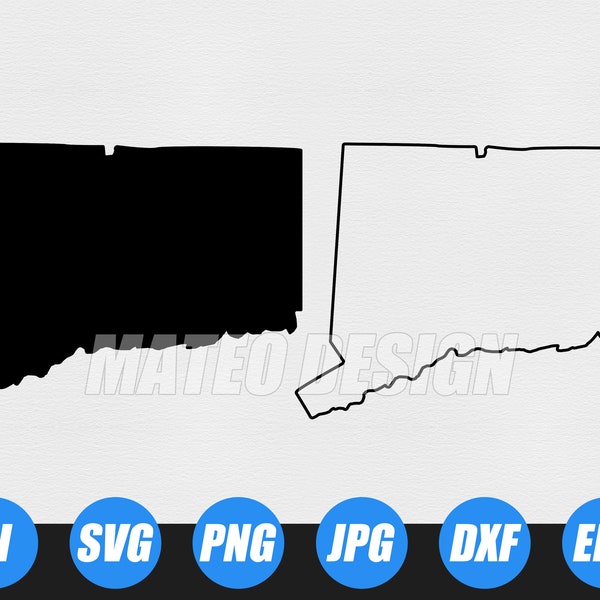 Connecticut Svg - Etsy