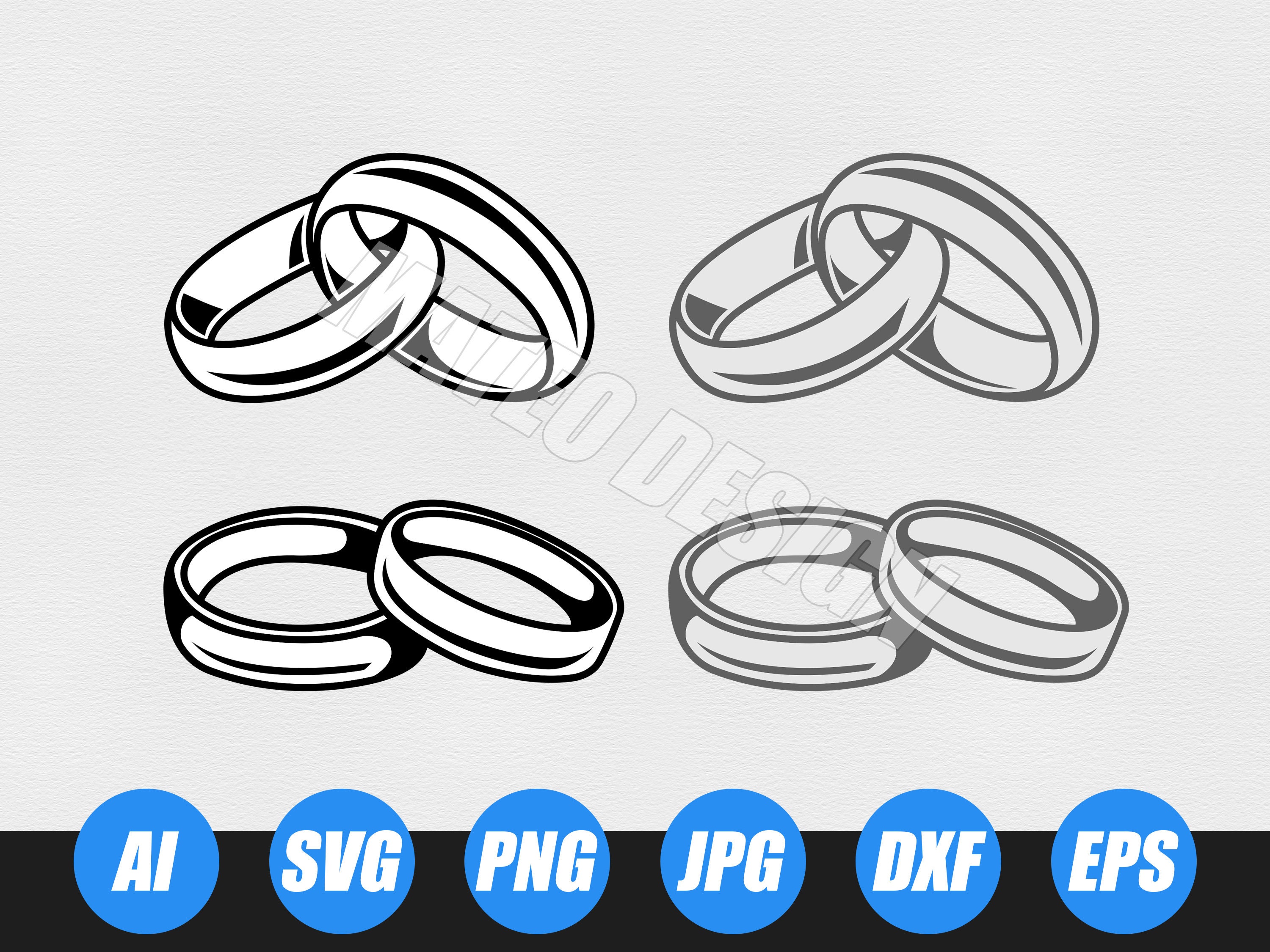 Wedding Ring SVG, Couple Rings SVG, Wedding Rings Svg, Marriage Svg ...