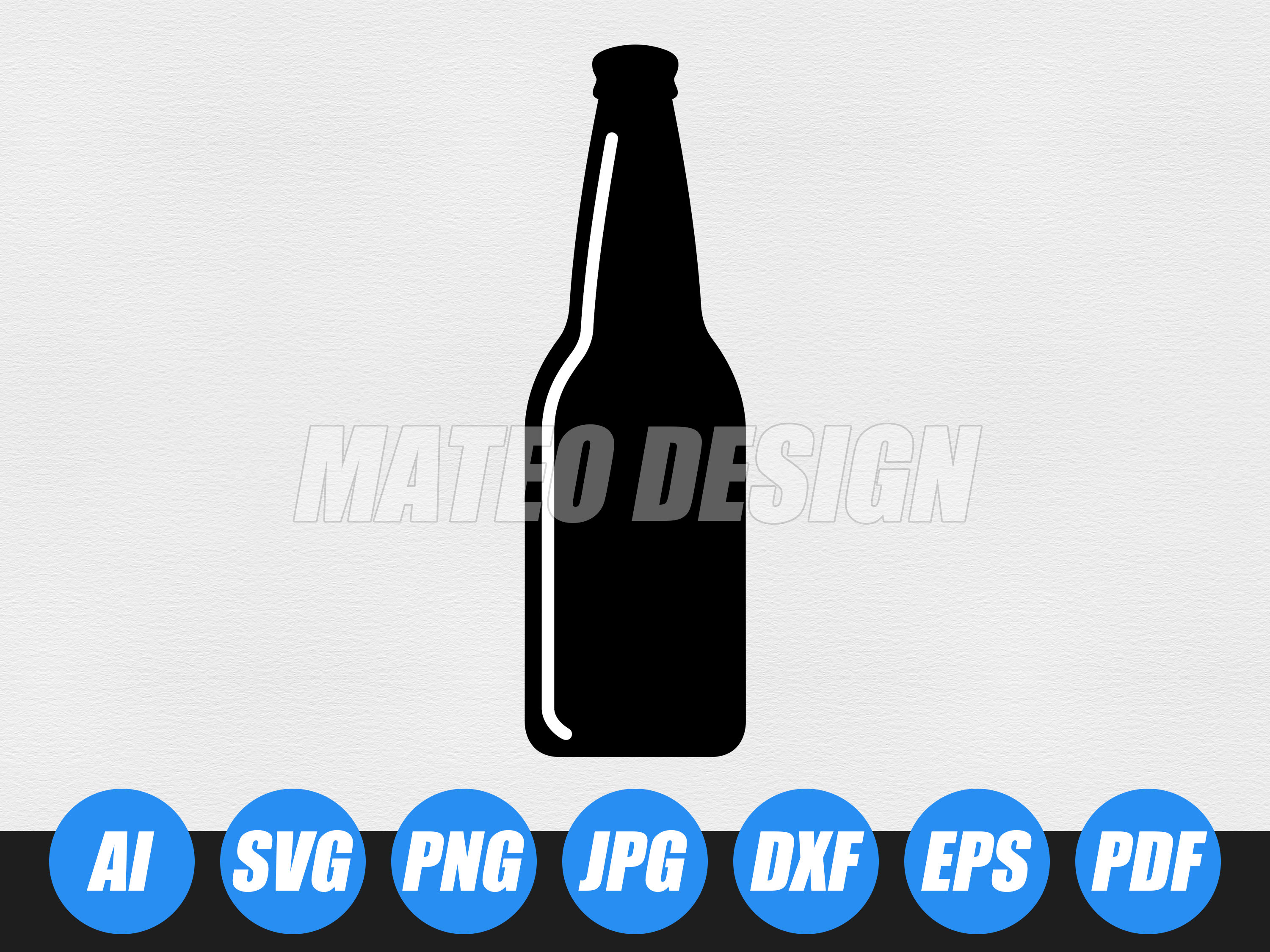 Beer Bottle SVG Files Beer Bottle Cut Files Soda Bottle Vector Files ...