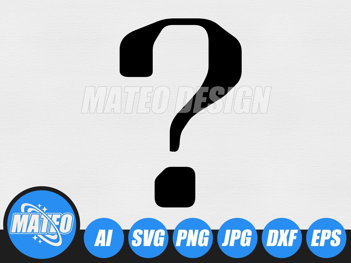 Question Mark SVG L Question Mark SVG Files L Question Mark Silhouette ...
