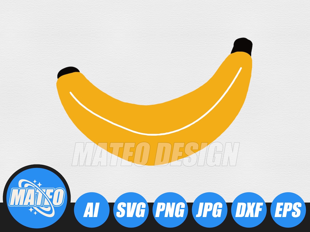 Banana Stick Figure, Hand Drawn Fruit, Kids Illustration-ai,svg,png,jpg ...