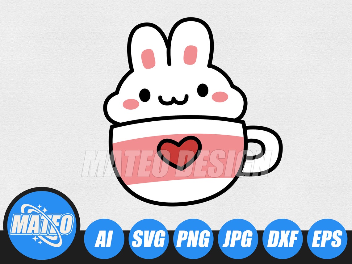 Cute Rabbit, Cartoon Rabbit, Stick Figure, Kids Animal Illustration-ai ...