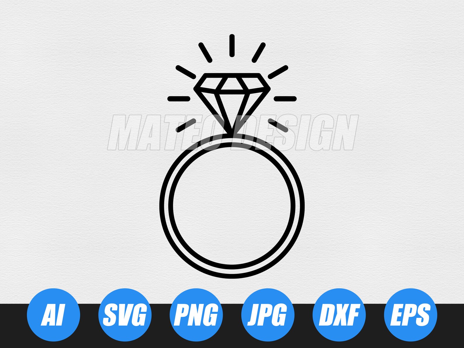 Diamond Ring Svg, Wedding Ring Svg, Ring Svg, Engagement Ring Svg, Ring ...