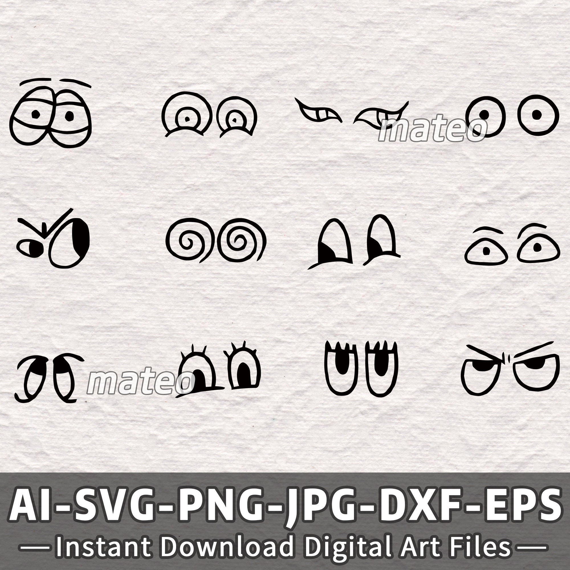 Cute Cartoon Emoticon, Anger, Frustration, Doubt, Hand Drawn-ai,svg,png ...