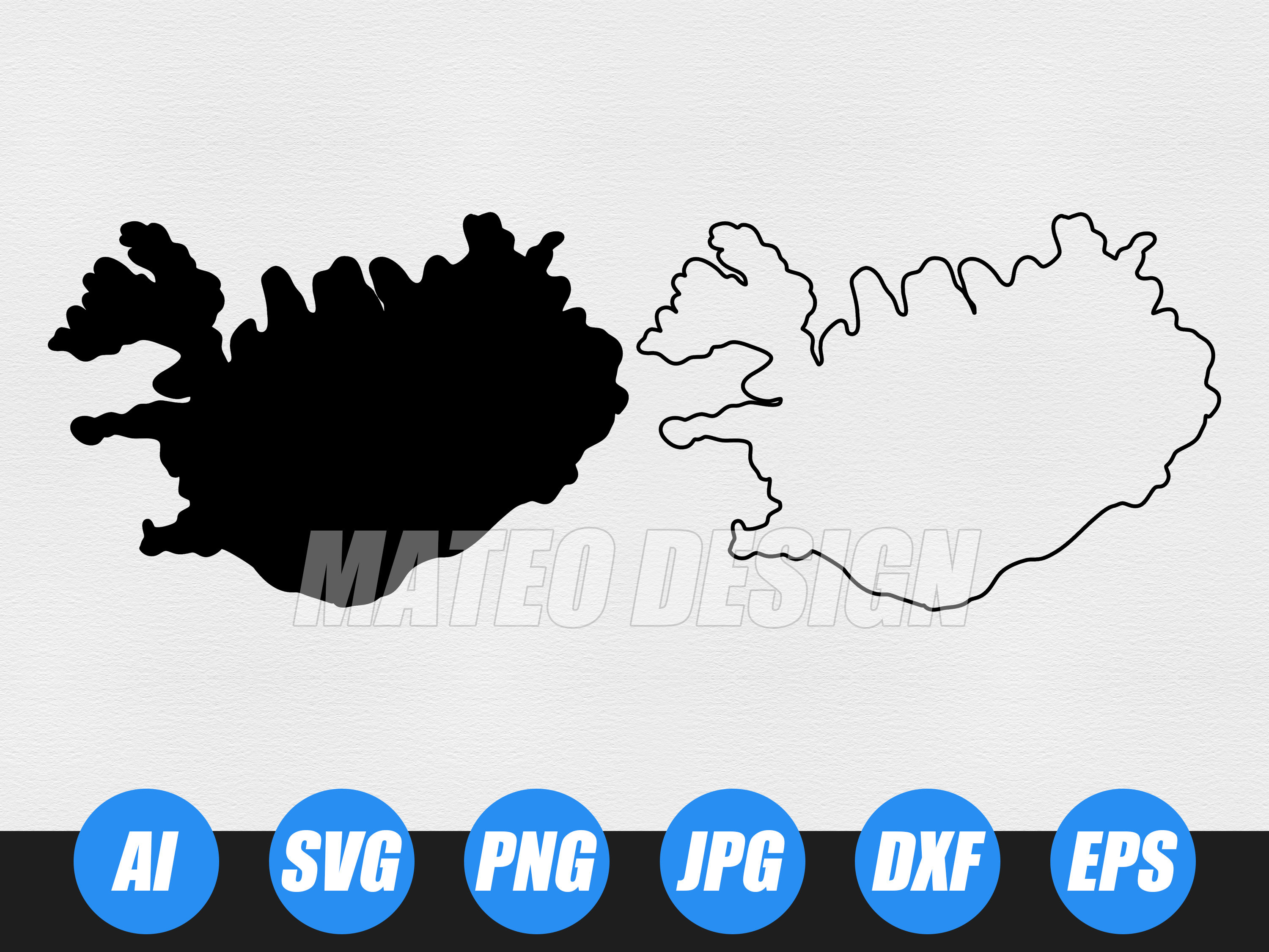 Iceland SVG | Iceland Cut Files | Iceland Outline SVG | Iceland ...
