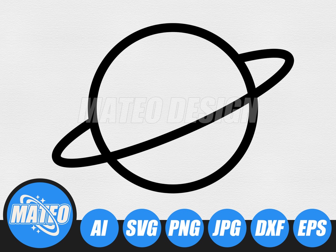 Planet Cut Files I Saturn Planet SVG Files | Space Vecto Files| Saturn ...