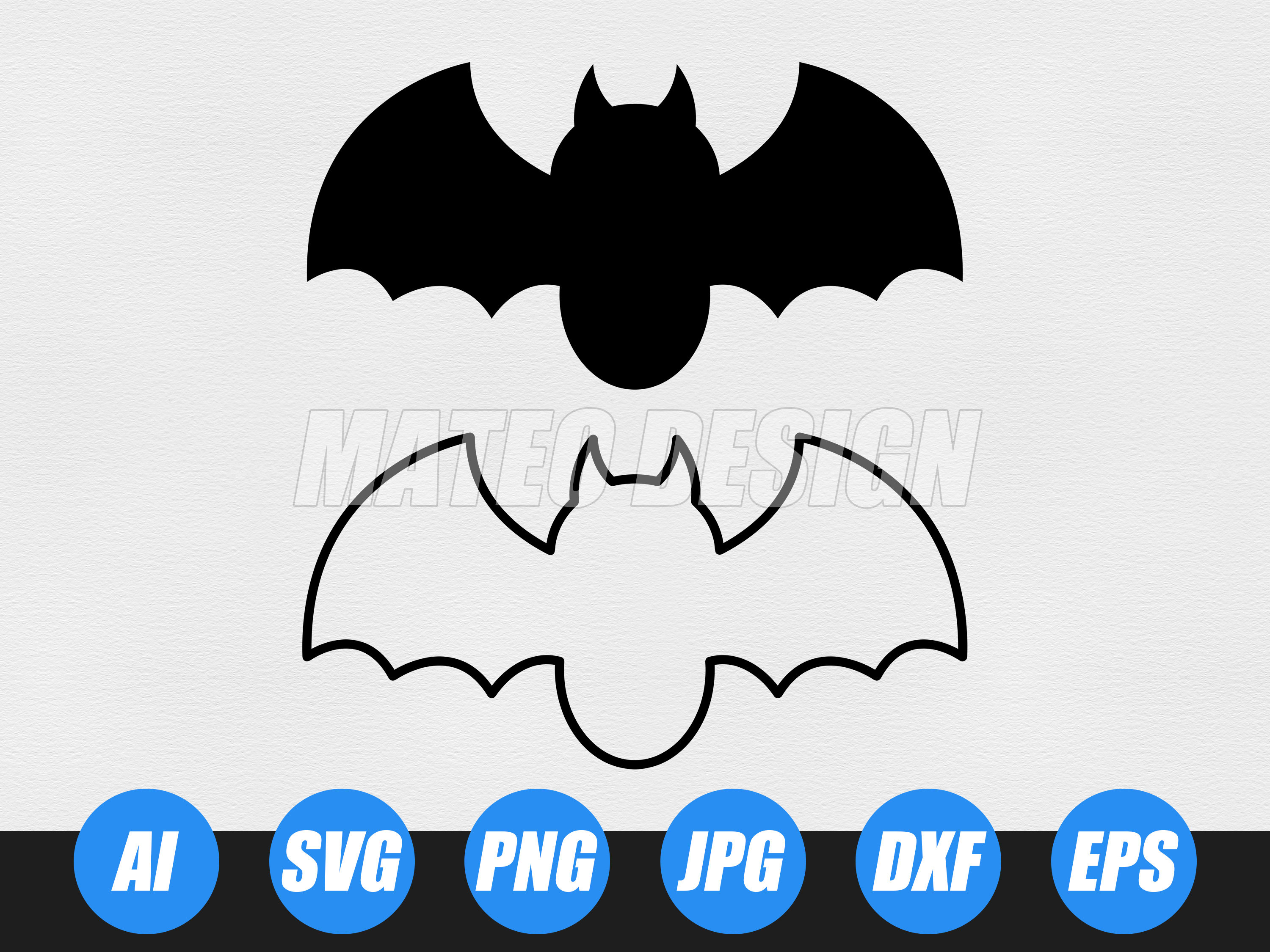 Bat SVG Files | Halloween SVG Cut Files | Halloween Clip Art | Cnc ...
