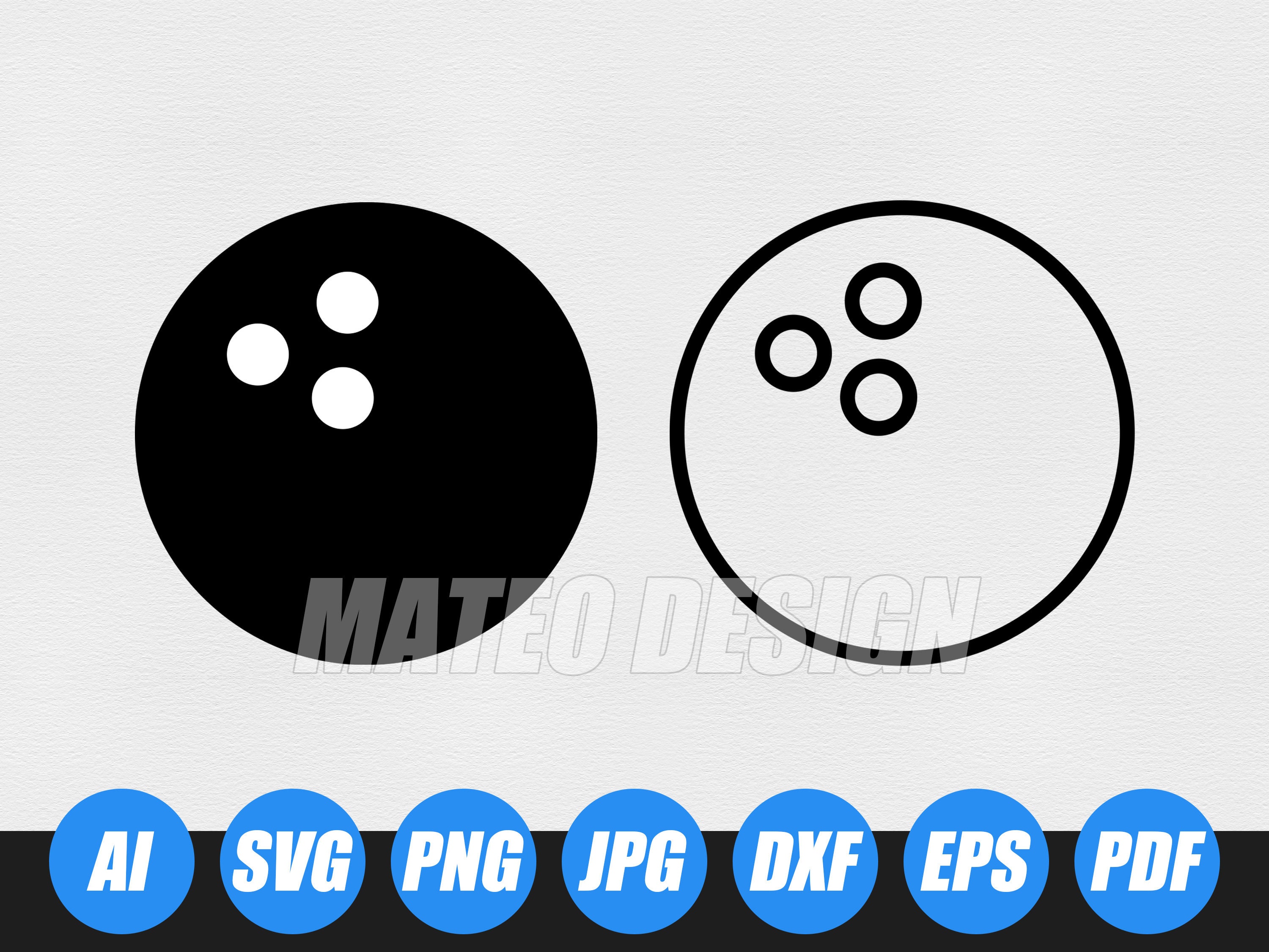 Bowling Ball SVG Files | Bowling Ball Cut Files | Bowling Ball Vector ...