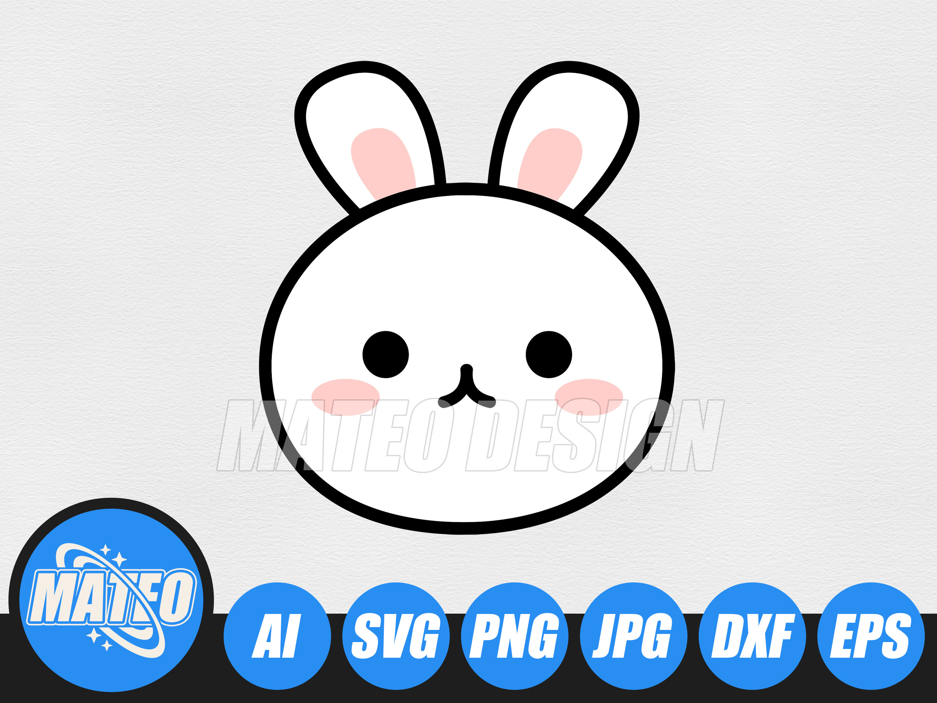 Cute Rabbit, Cartoon Rabbit, Stick Figure, Kids Animal Illustration-ai ...
