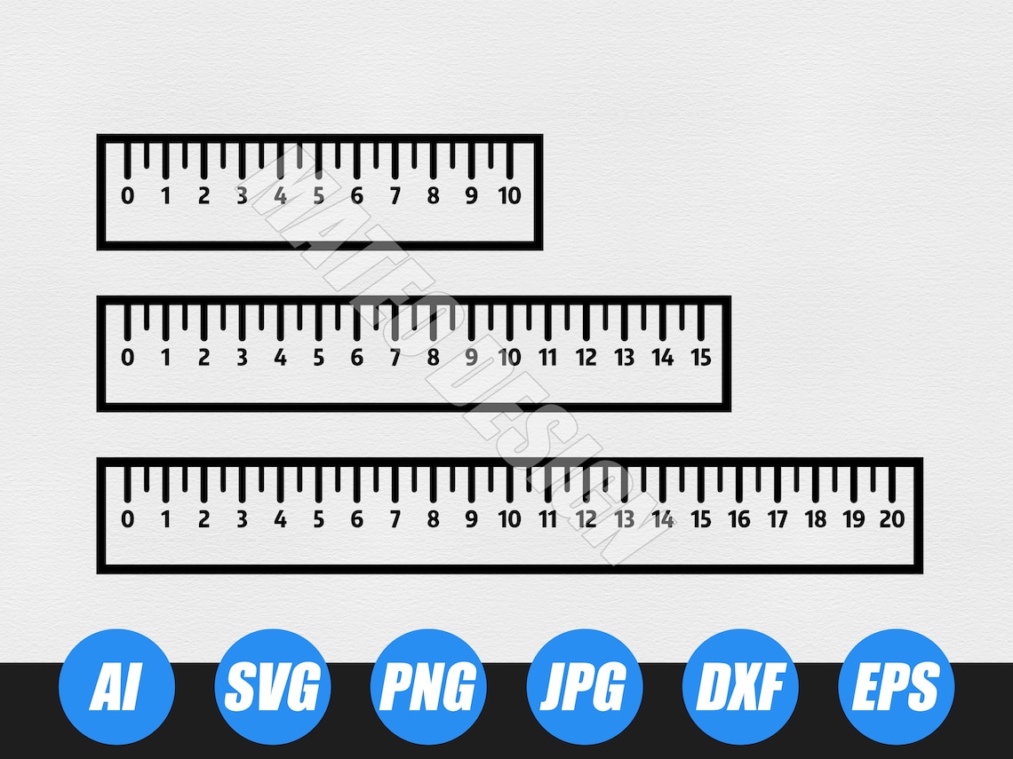 School Ruler Clip Art | Ruler SVG Files | School Ruler Cut Filesi Back ...