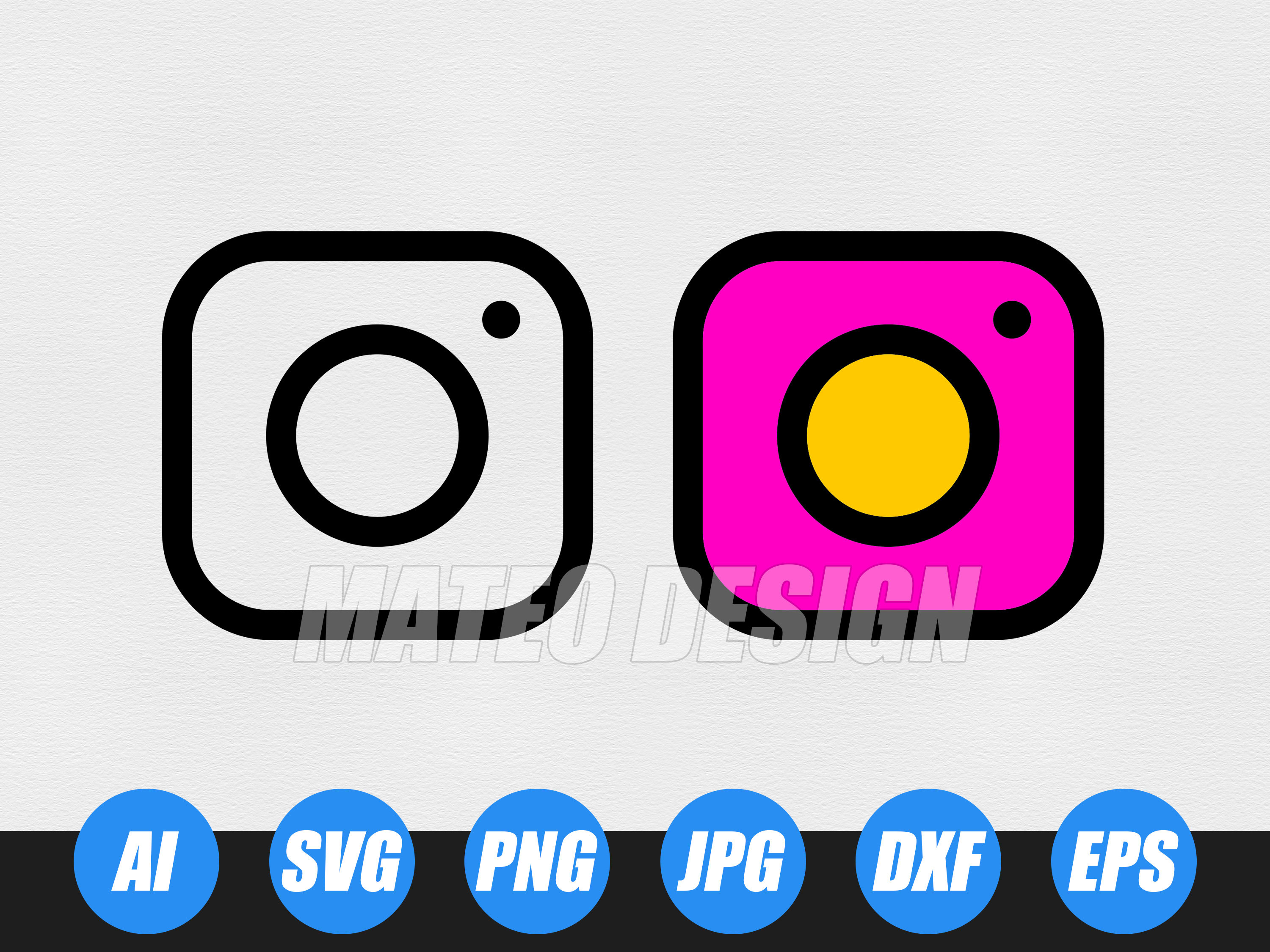 Ins Svg Social Media File Svg Cricut Engraving Screen Print Ins ...