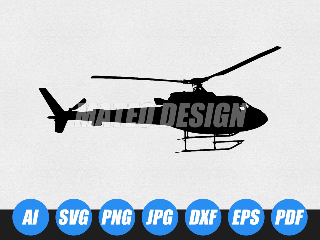 Helicopter SVG Files - Vector Images Silhouette - Flying Clipart- SVG ...