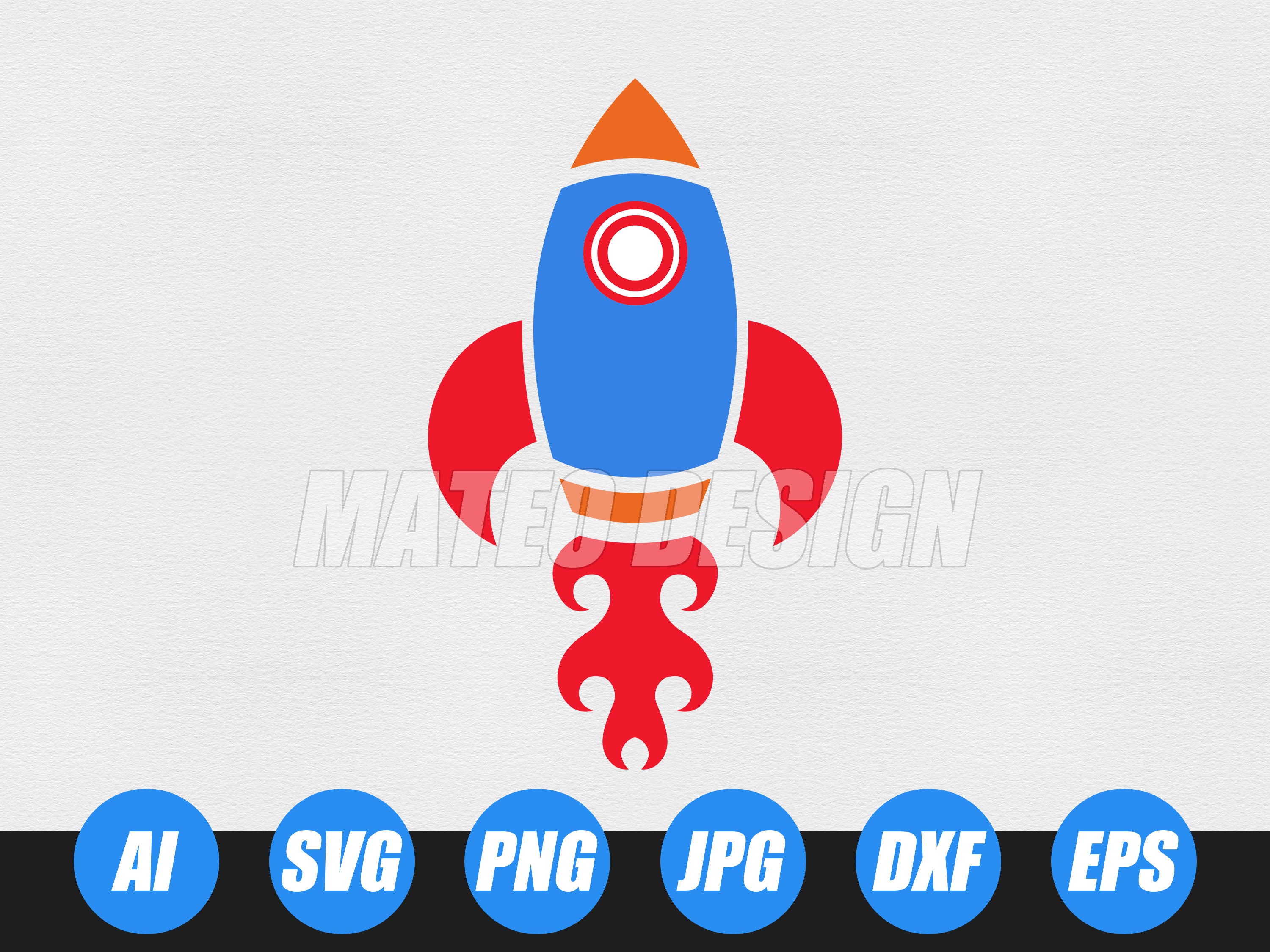 Rocket SVG for Commercial Use, Spaceship for Cricut,rocket Png ...