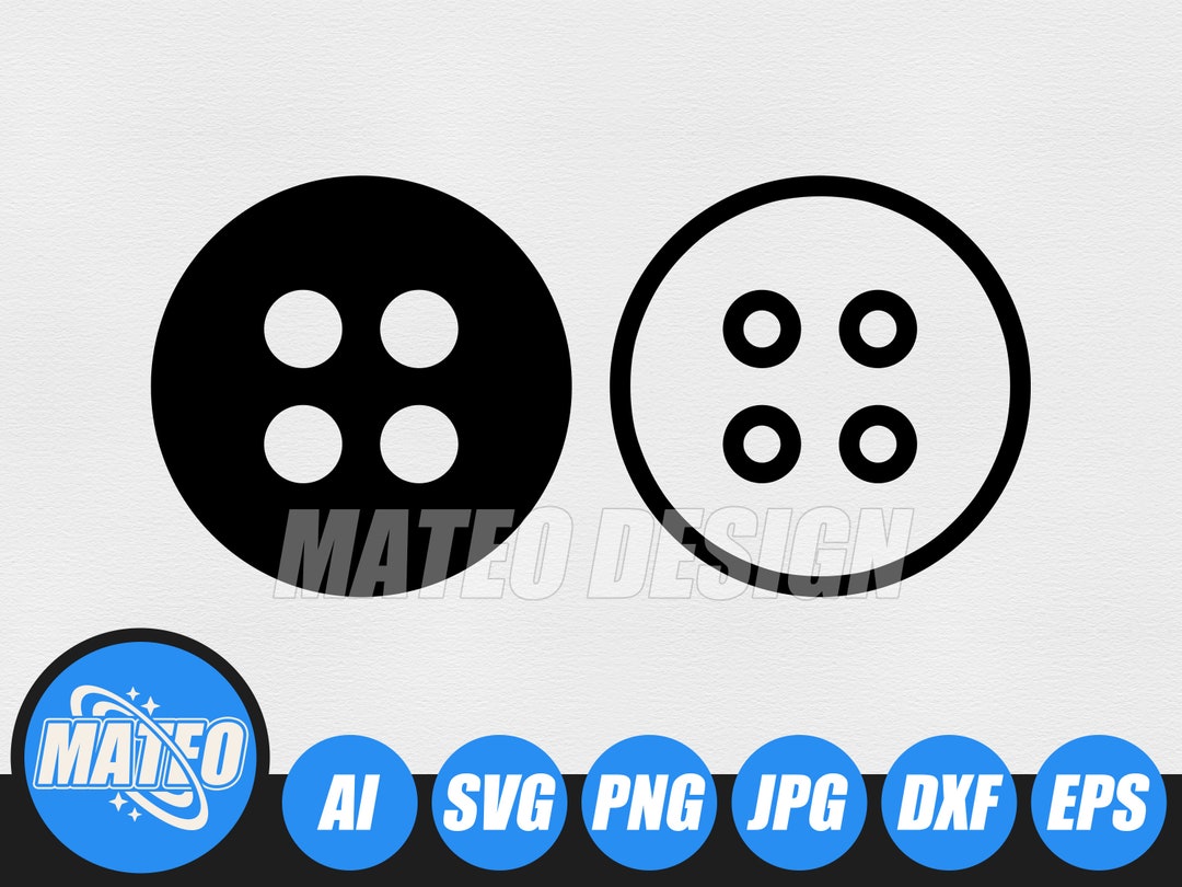 Sewing Button Clip Art | Sewing Button SVG Files | Sewing Button Cut ...