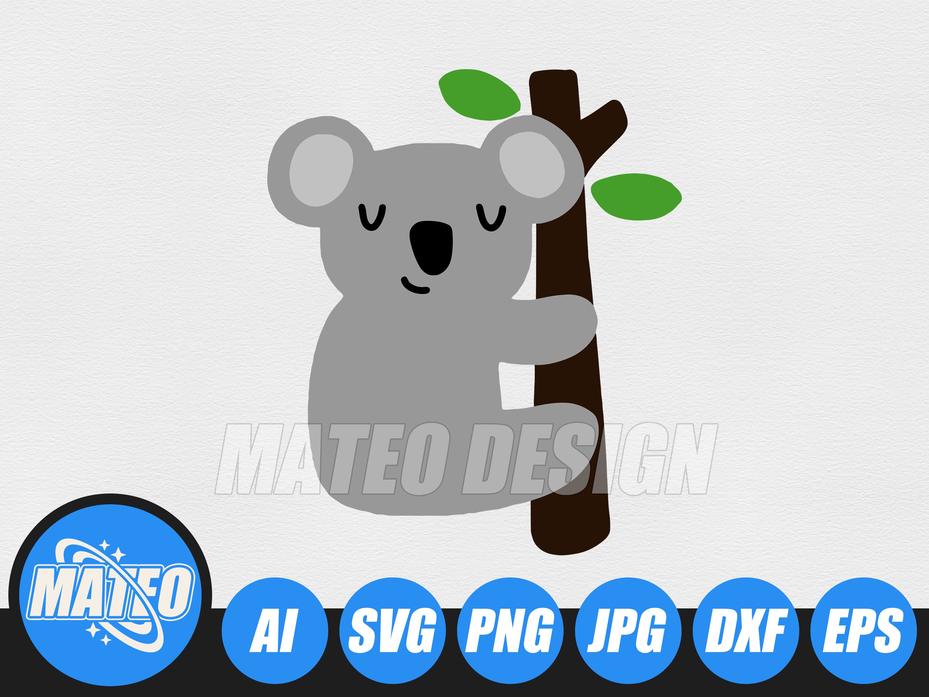 Cute Koala, Cartoon Koala, Stick Figures, Kids Animal Illustrations -ai ...