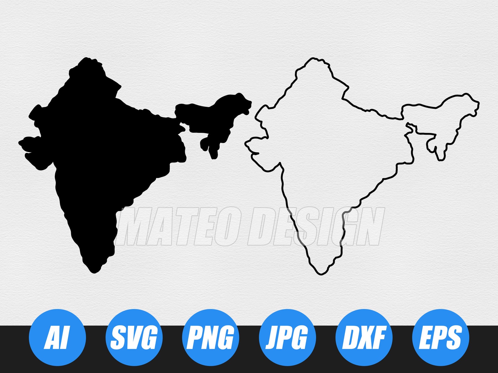 India SVG | India Cut Files | India Outline SVG | India Map Clip Art ...