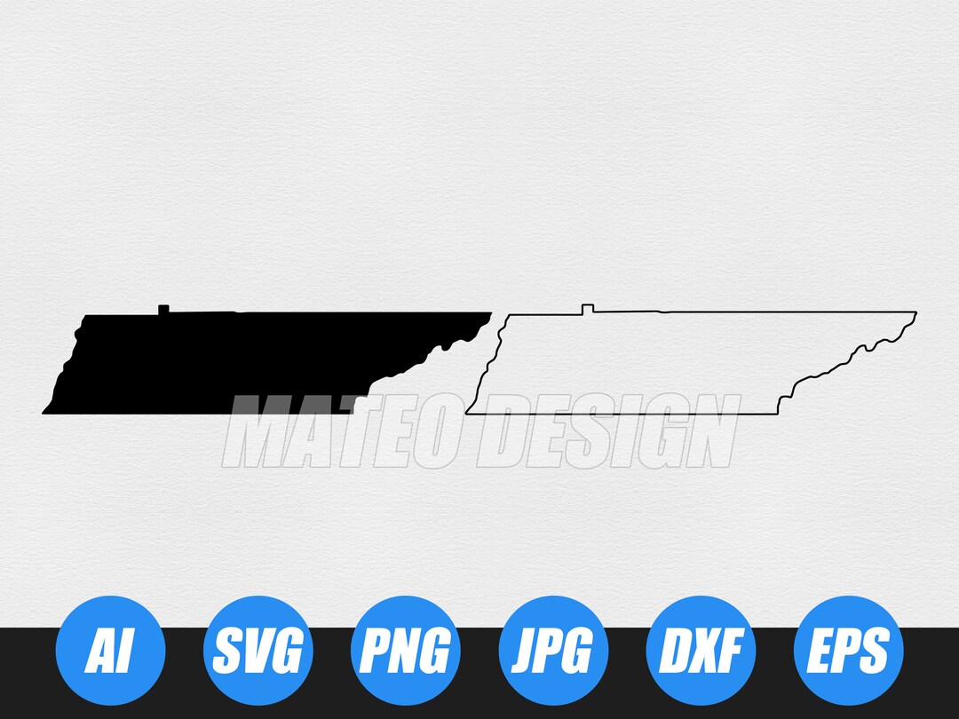Tennessee State SVG Files | Tennessee Silhouette Cut Files | Tennessee ...