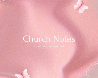 CHURCH NOTES TEMPLATE - Goodnotes Template for Note-taking - Etsy