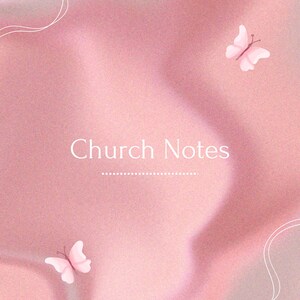 CHURCH NOTES TEMPLATE Goodnotes Template for Note-taking - Etsy