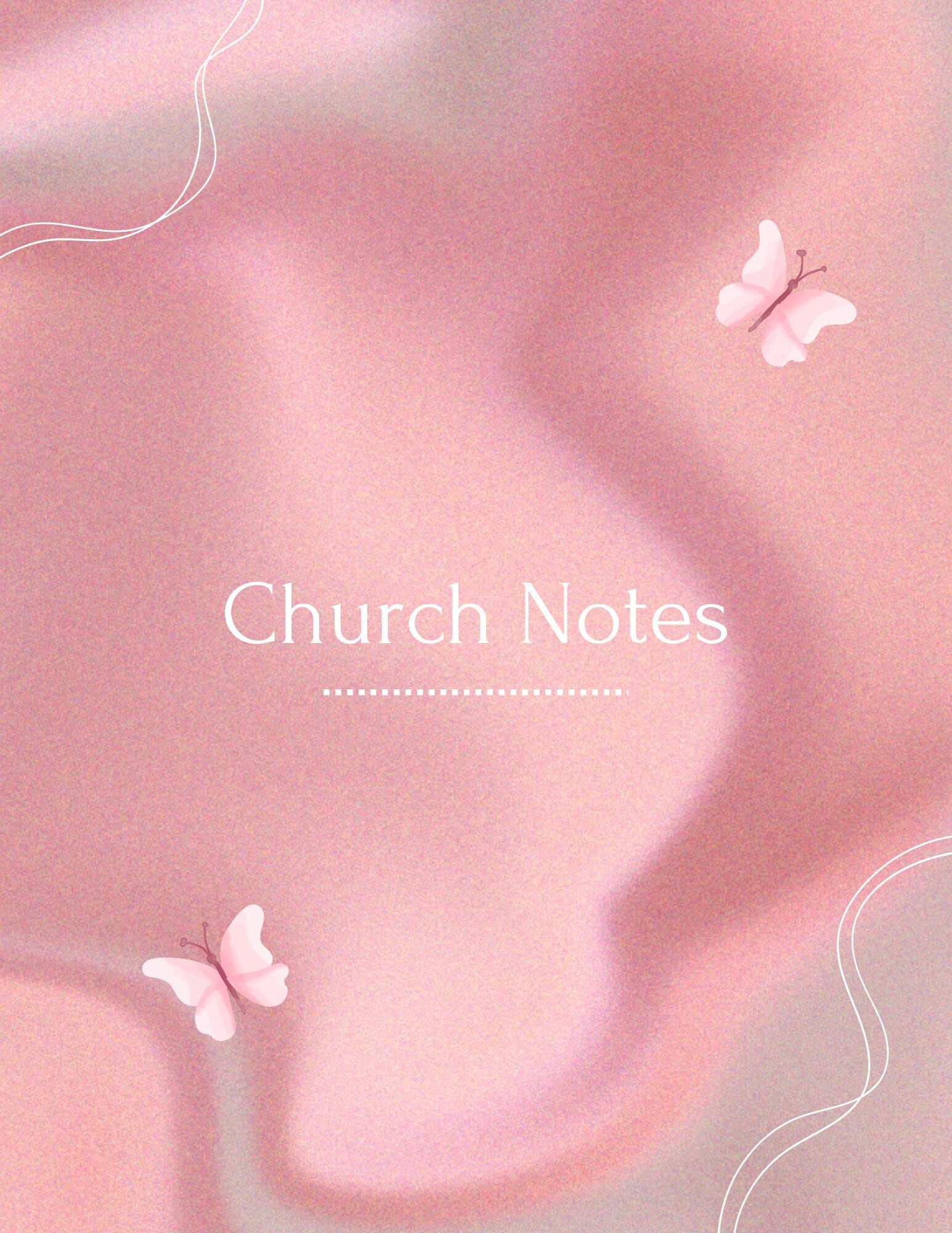 CHURCH NOTES TEMPLATE Goodnotes Template for Note-taking - Etsy