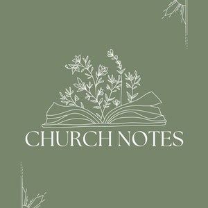 CHURCH NOTES TEMPLATE - Goodnotes Template for Note-taking - Etsy