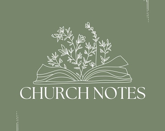 CHURCH NOTES TEMPLATE - Goodnotes Template for Note-taking - Etsy