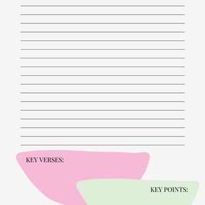 CHURCH NOTES TEMPLATE - Goodnotes Template for Note-taking - Etsy
