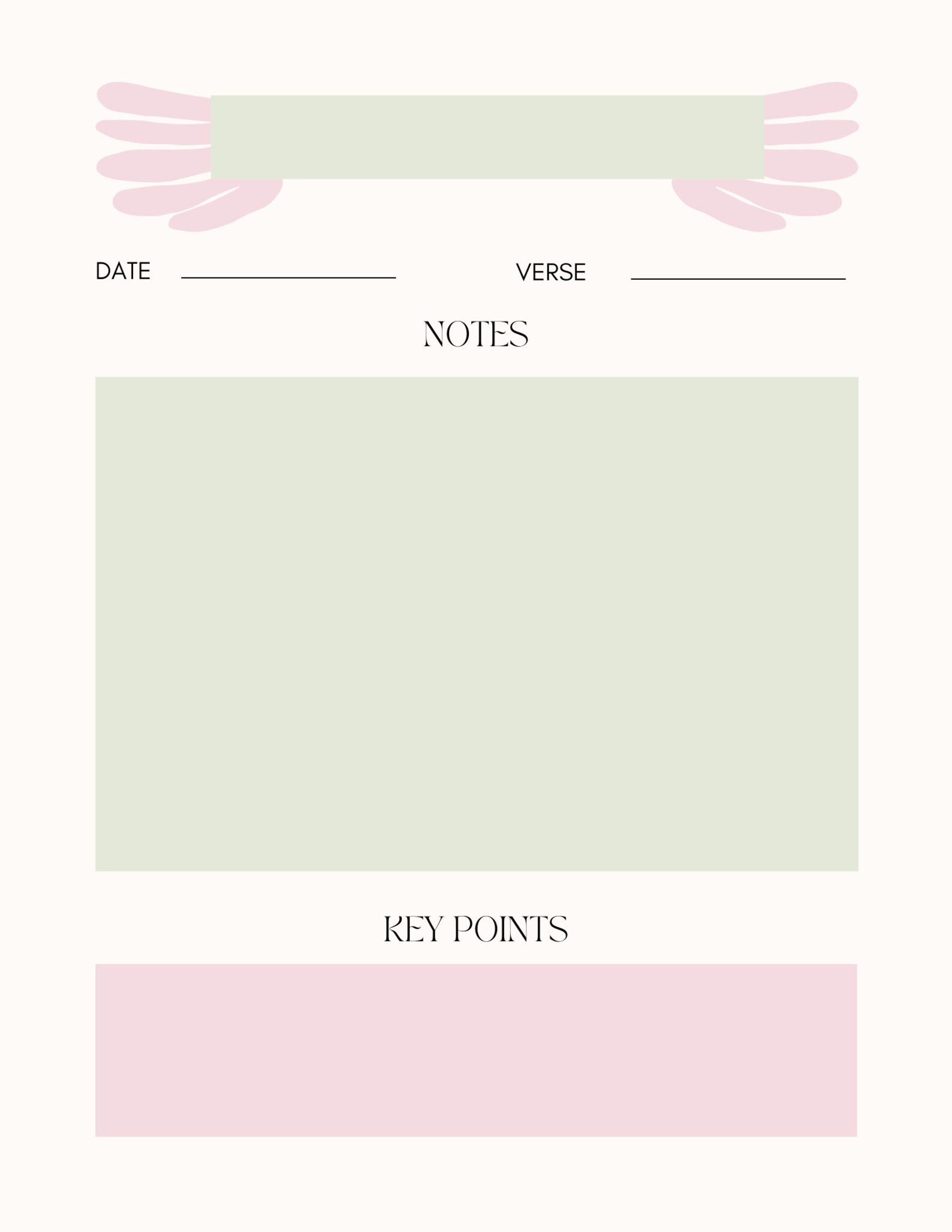 CHURCH NOTES TEMPLATE - Goodnotes Template for Note-taking - Etsy