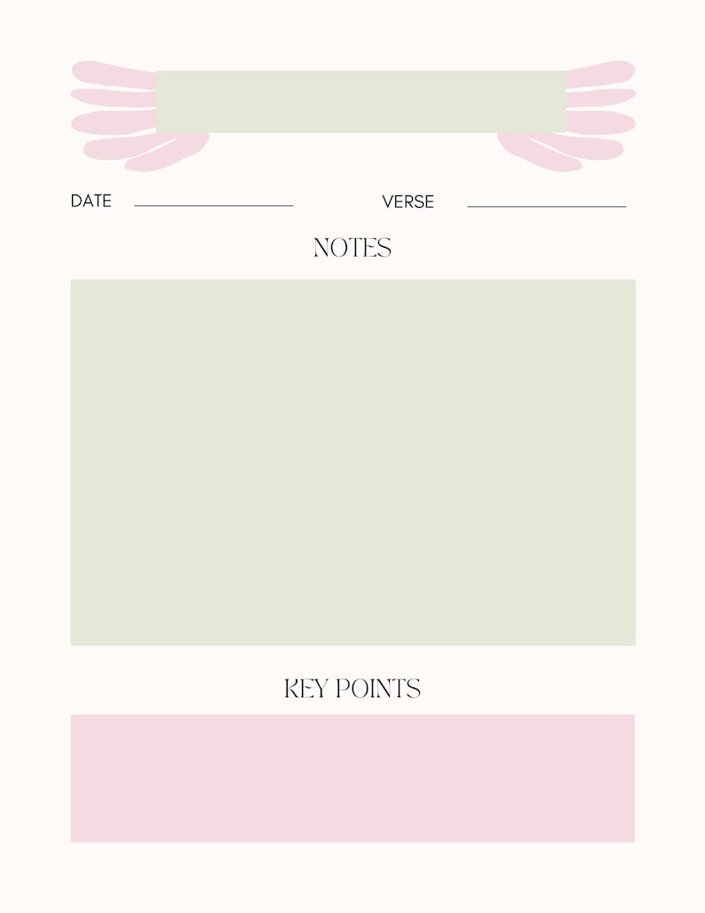 CHURCH NOTES TEMPLATE - Goodnotes Template for Note-taking - Etsy