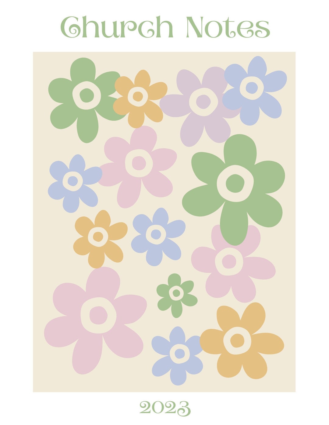 CHURCH NOTES TEMPLATE - Goodnotes Template for Note-taking - Etsy