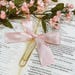 Satin Pink ~ Ribbon Bookmark - Etsy