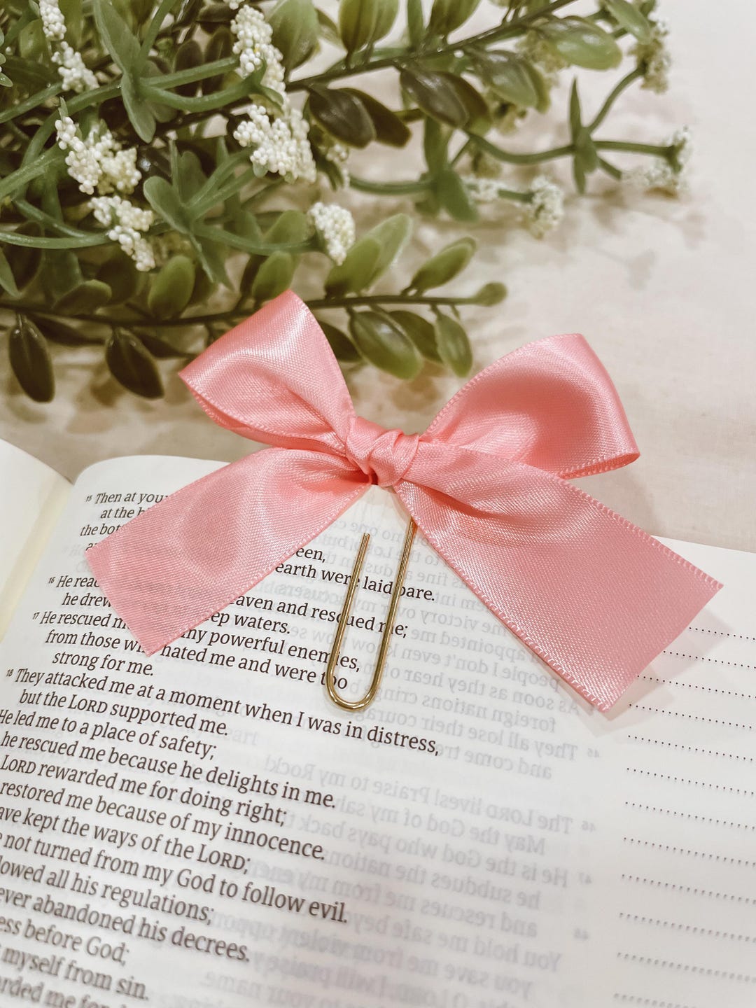 Satin Rose ~ Ribbon Bookmark - Etsy