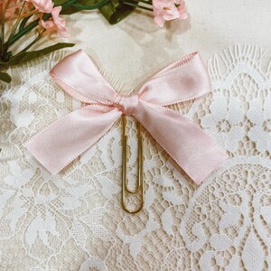 Satin Pink ~ Ribbon Bookmark - Etsy