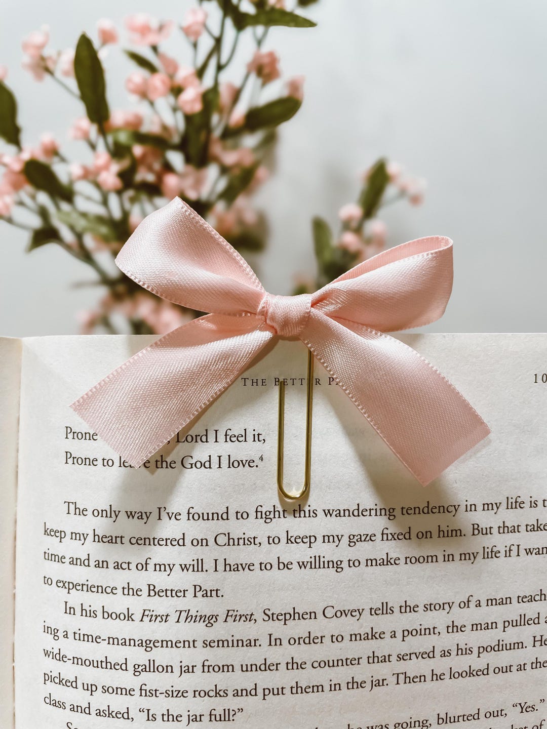 Satin Pink ~ Ribbon Bookmark - Etsy