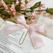 Satin Pink ~ Ribbon Bookmark - Etsy