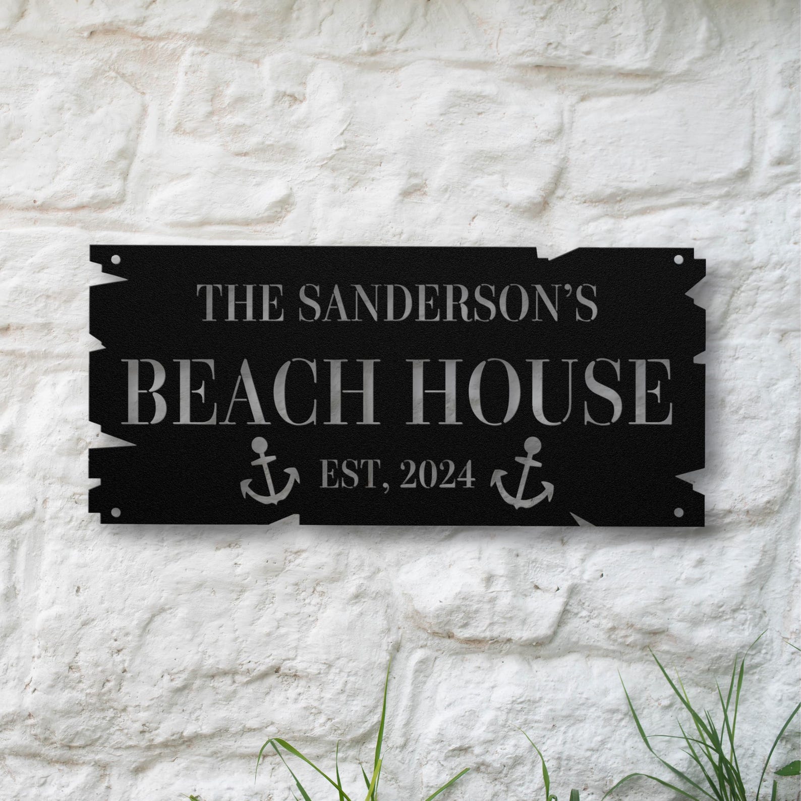 Custom Beach House Metal Sign, Beach Decor, Beach Lover Gift, Beach ...